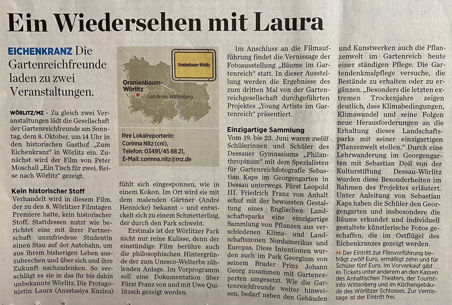 Der Eichenkranz und das Philan – die MZ berichtete – Gymnasium Philanthropinum