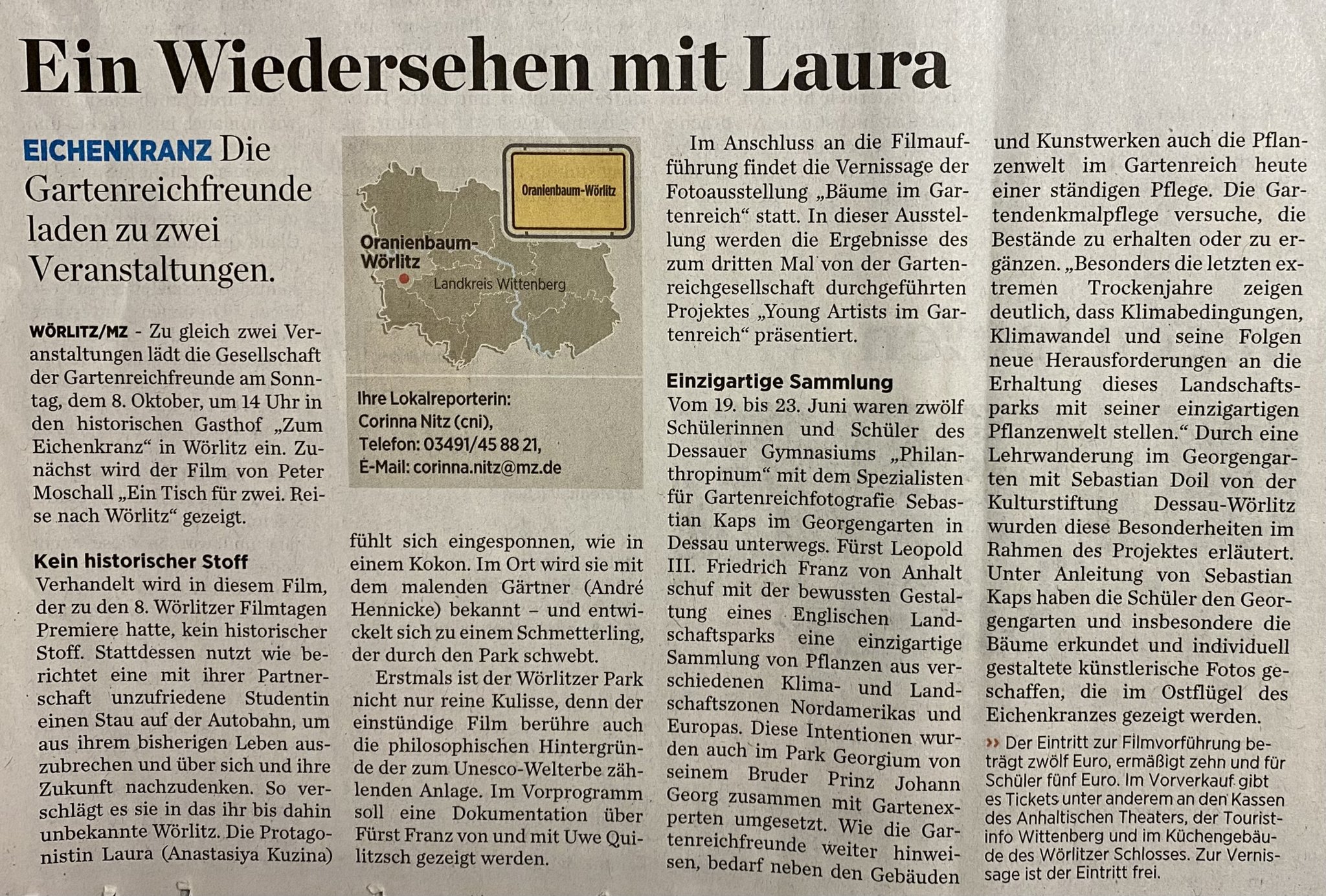 Der Eichenkranz und das Philan – die MZ berichtete – Gymnasium ...